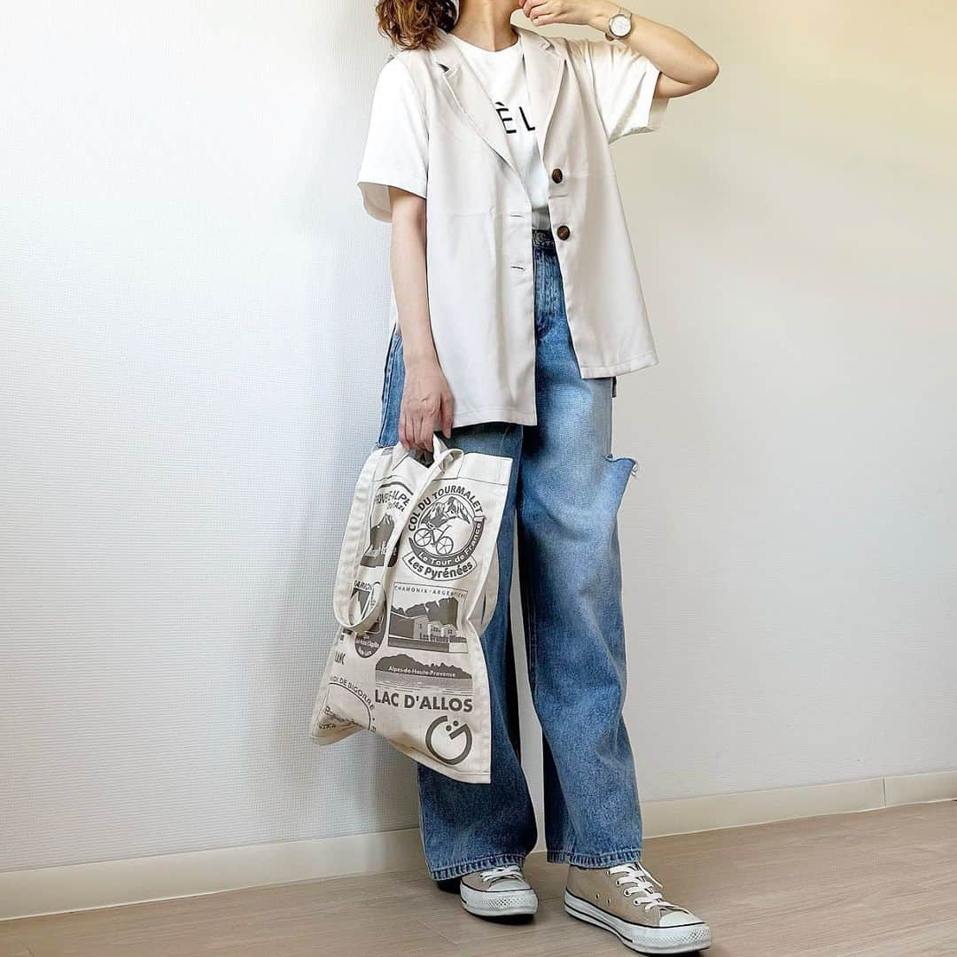 y_mmm_kさんのインスタグラム写真 - (y_mmm_kInstagram)「2023.05.27 . . #カジュアルコーデ #シンプルコーデ @classicalelf ...