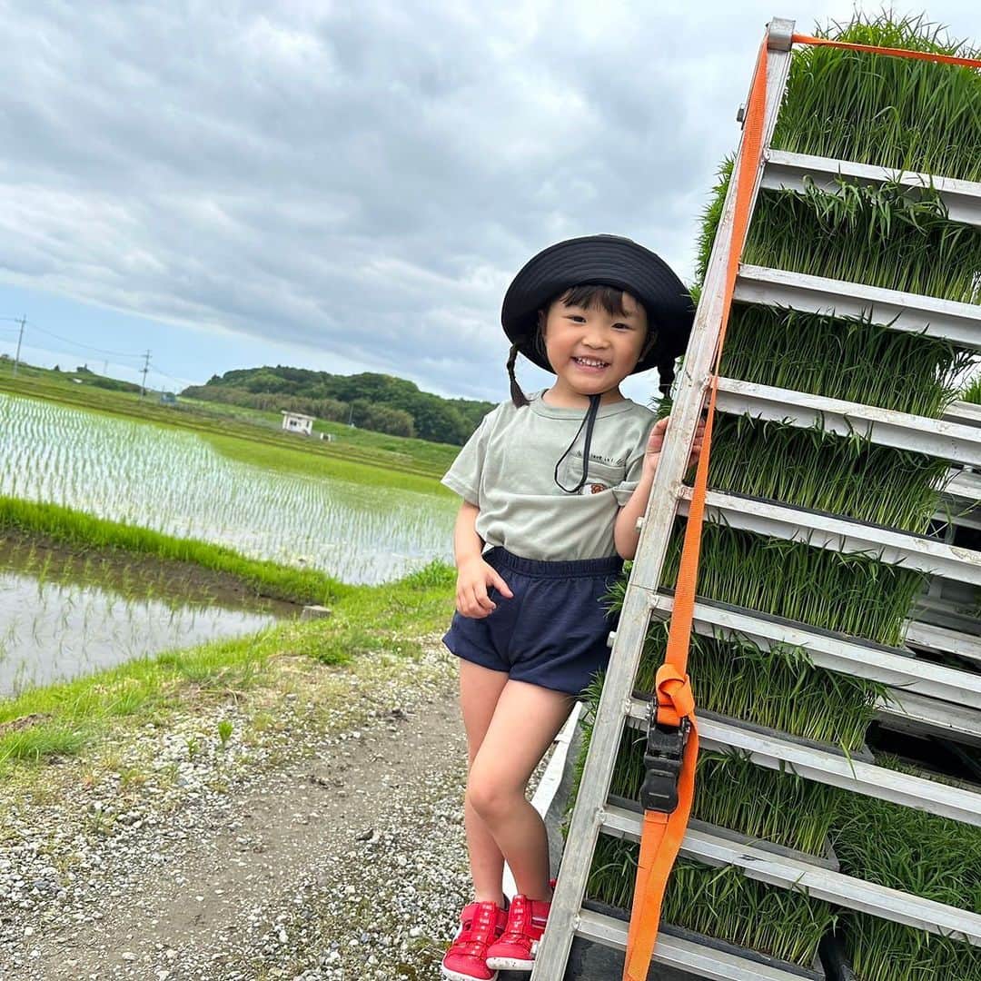 村方乃々佳さんのインスタグラム写真 - (村方乃々佳Instagram)「田んぼで田植え田植え🌾 #村方乃々佳 #ののちゃん #ののかちゃん ...