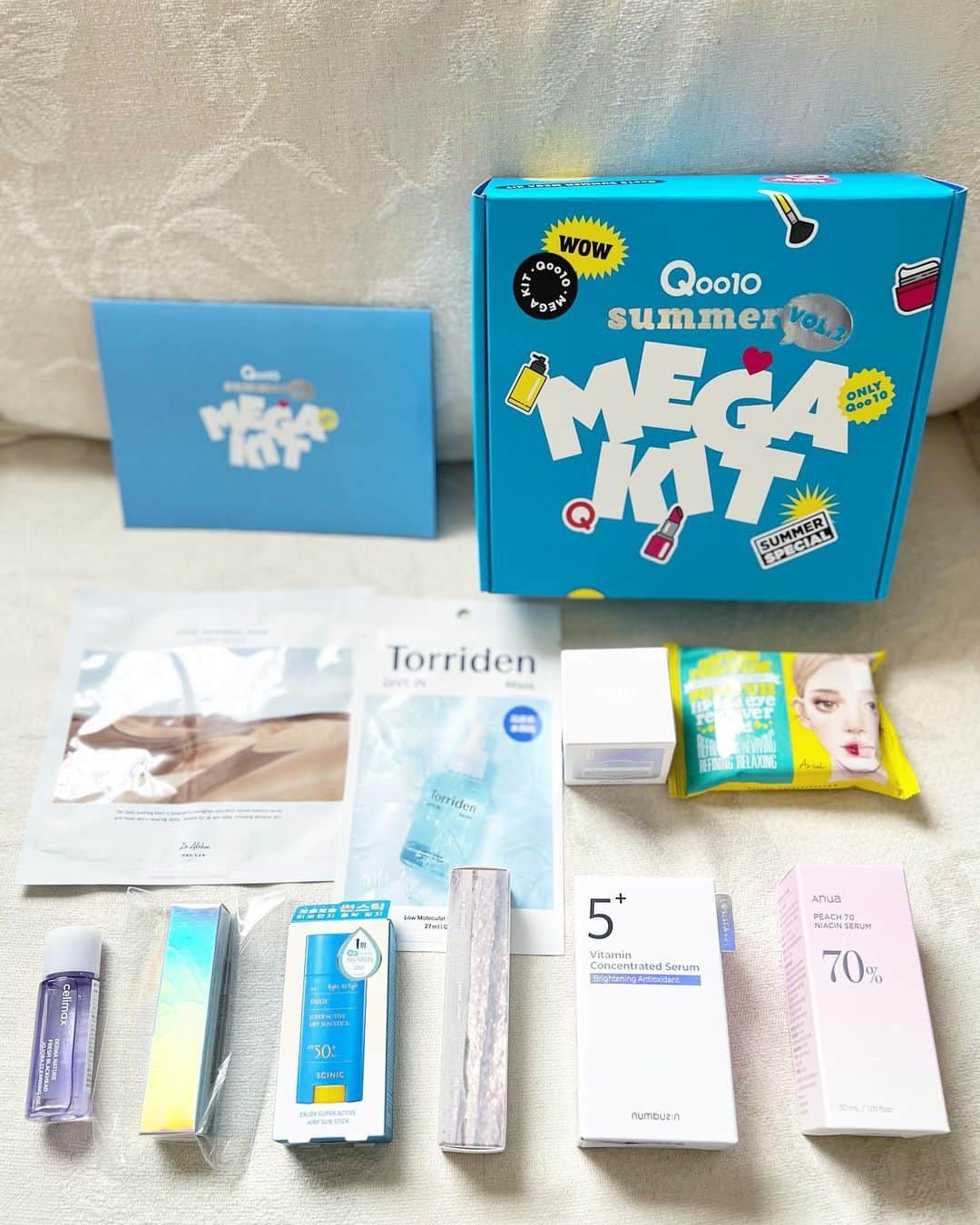 早川愛さんのインスタグラム写真 - (早川愛Instagram)「🩵🩵🩵 thank you🫶 Qoo10 MEGA KIT 2023 Vol.2 💙💙💙 @qoo10.official ...