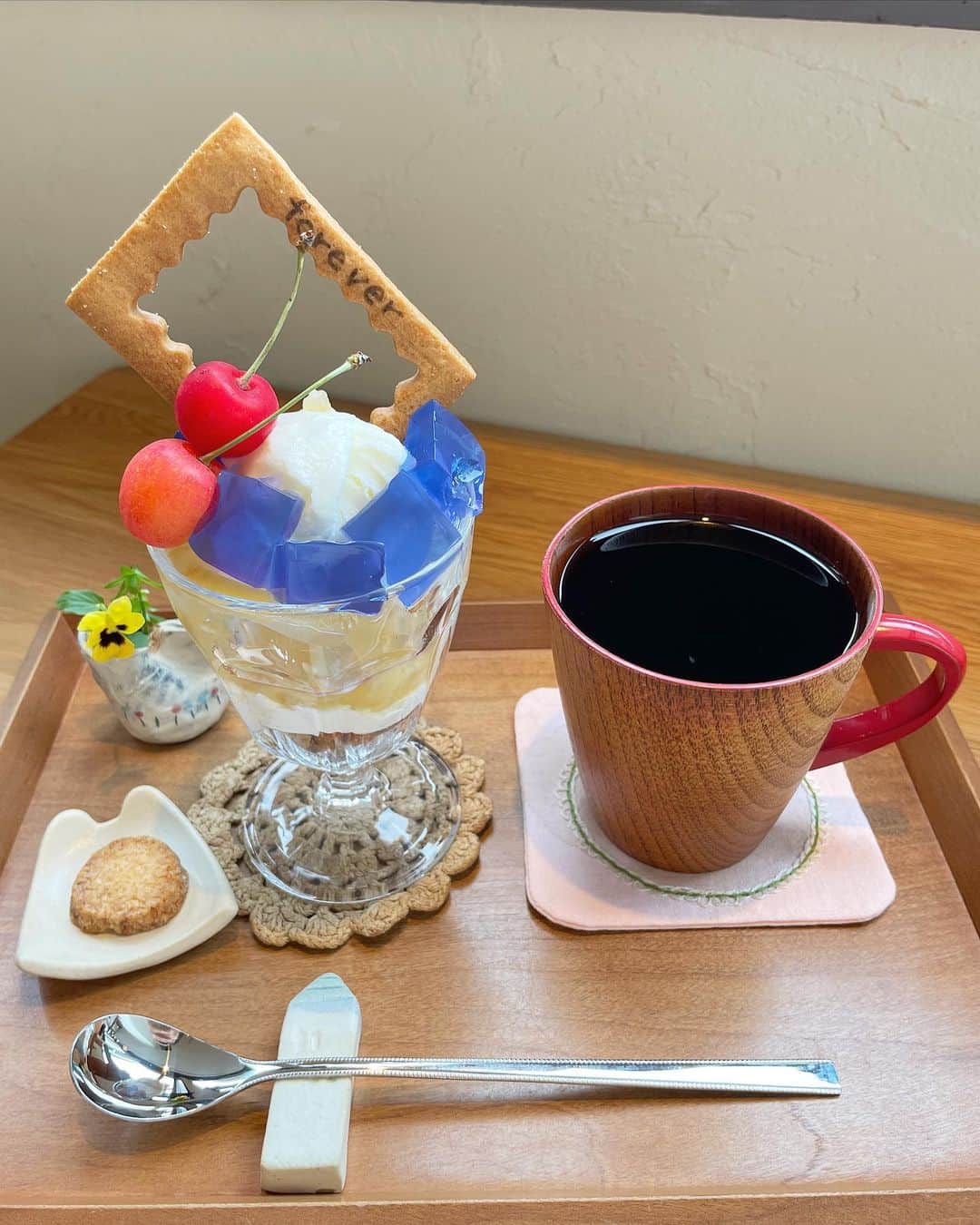 もーさんさんのインスタグラム写真 - (もーさんInstagram)「(*˘︶˘*).｡.:*♡ ♡♡♡ 行ってみたかったカフェ .*˚ ...