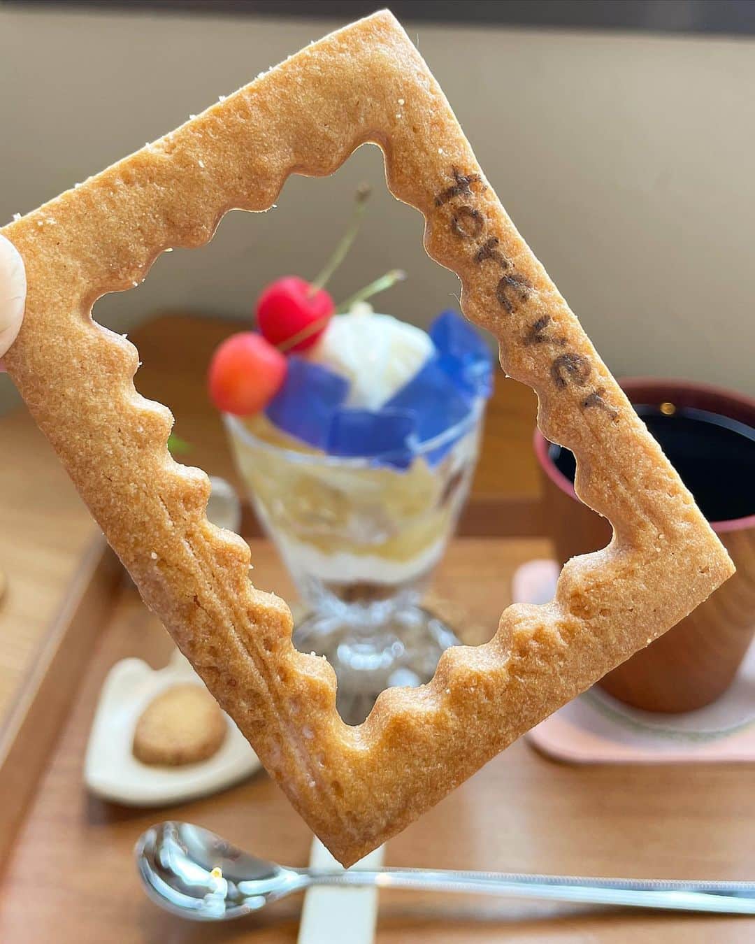 もーさんさんのインスタグラム写真 - (もーさんInstagram)「(*˘︶˘*).｡.:*♡ ♡♡♡ 行ってみたかったカフェ .*˚ ...