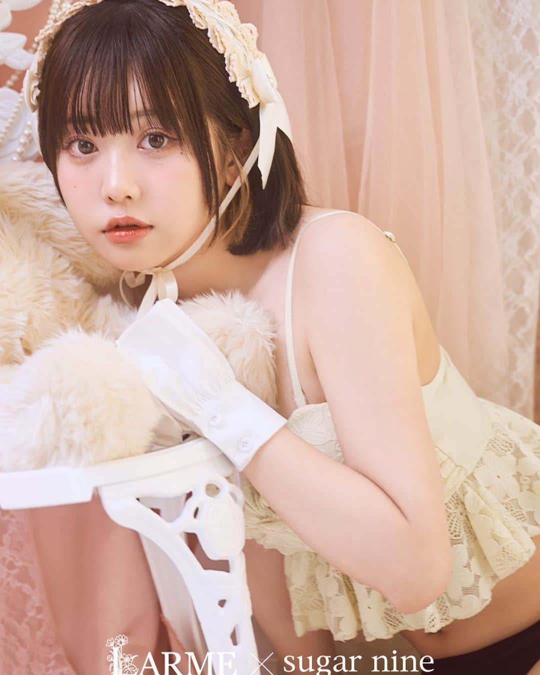 キム・イェリンさんのインスタグラム写真 - (キム・イェリンInstagram)「LARME 057 🍑🐰🤍🩵 遅くなりましたが今月のラルムに載ってます！ 初めての水着での撮影🫢👙 恥ずかし ...