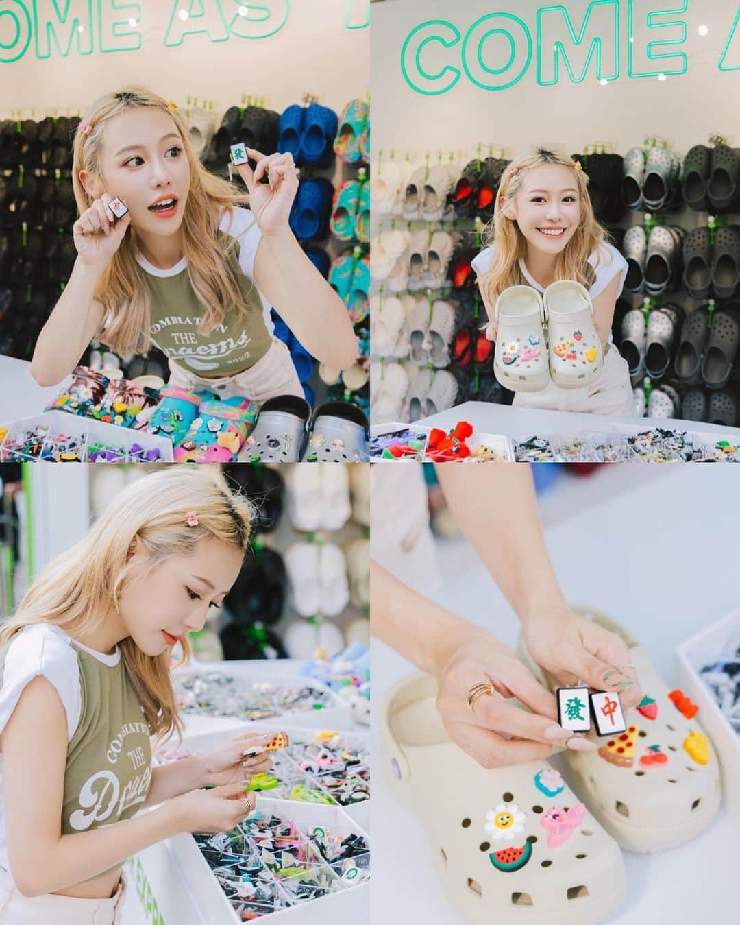 紀卜心さんのインスタグラム写真 - (紀卜心Instagram)「卜卜特派員報報📣📣📣 CROCS時尚快閃店登入忠孝SOGO啦！ 跟我一樣喜歡“玩鞋”的人快一起玩起來 不過有選擇障礙的人要小心 ...