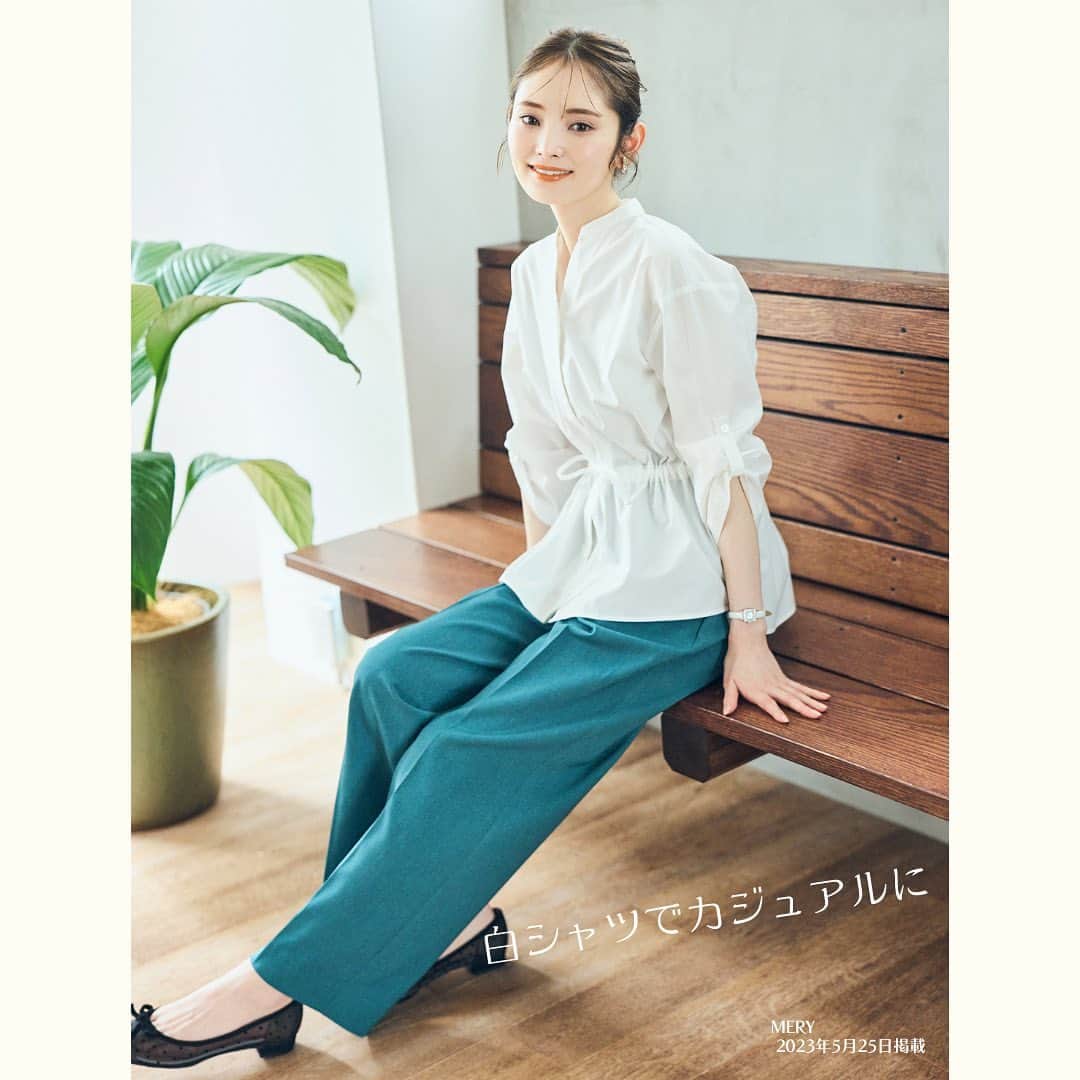 AOKIさんのインスタグラム写真 - (AOKIInstagram)「MERY掲載🐑 人気モデルの橋下美好ちゃん考案！ 旬のカラーパンツを使った 着回しオフィスコーデをご紹介します きちんと感 ...
