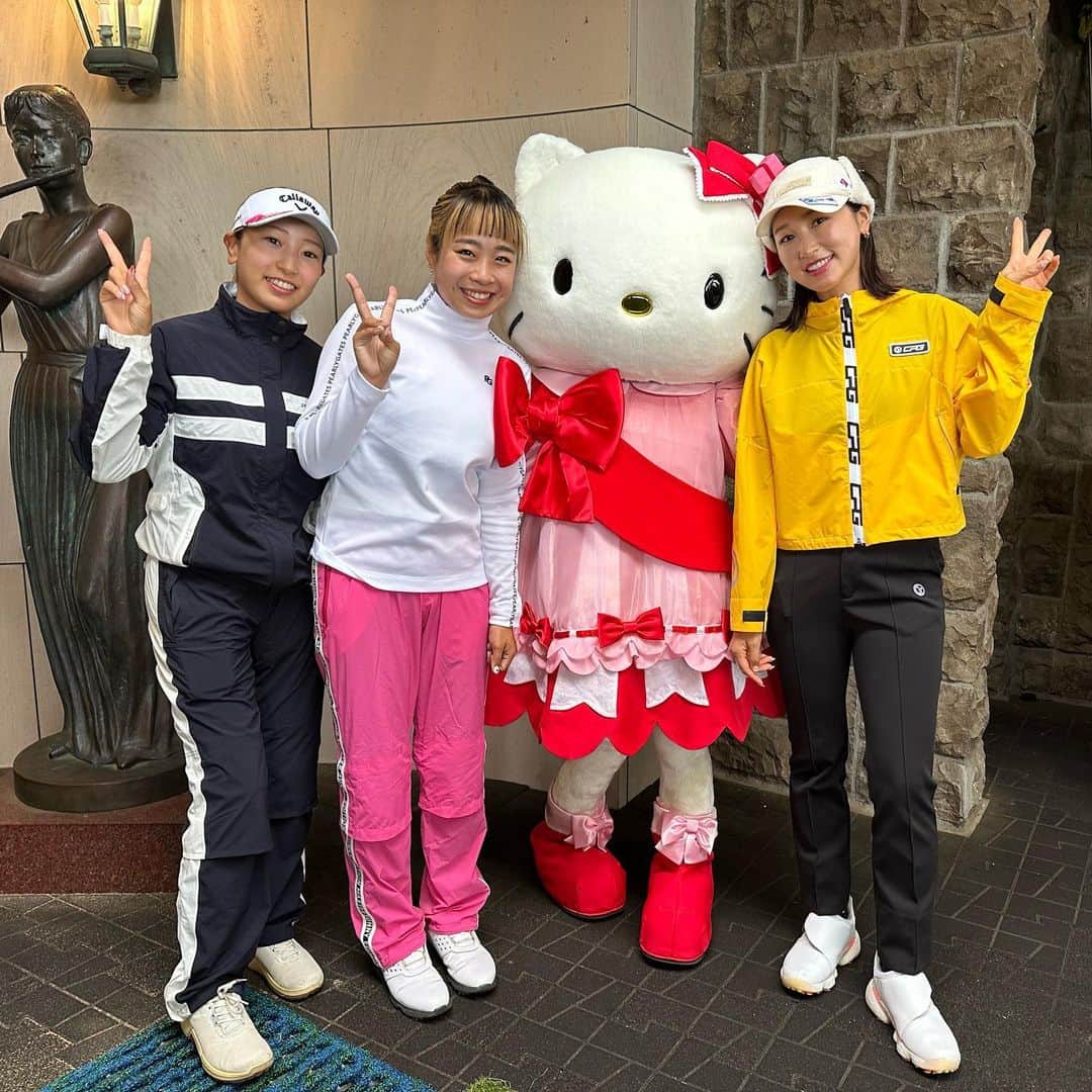 井上莉花さんのインスタグラム写真 - (井上莉花Instagram)「. SANRIO SMILE GOLF TOURNAMENT 🩷🩵💛 ...