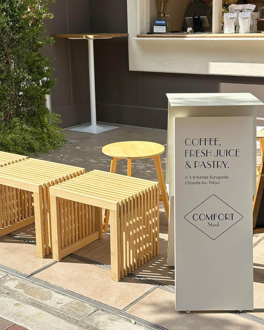 池田沙代さんのインスタグラム写真 - (池田沙代Instagram)「🤍🤍🤍 ☕️ ⒸⓄⓂⒻⓄⓇⓉ ⓈⓉⒶⓃⒹ🥐 @comfort_stand_ochanomizu @comfort ...