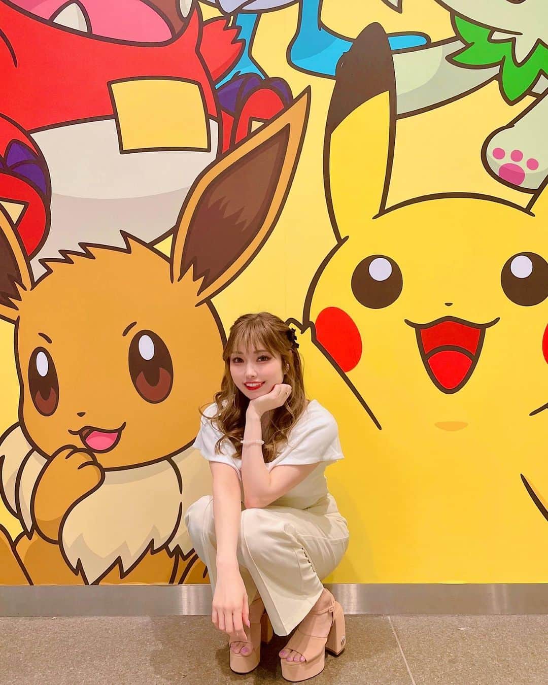 Rieさんのインスタグラム写真 Rieinstagram 「 🩵💙🩵 ・ ポケモンセンター かわいすぎた🫶 ・ ・ ・ ポケモン