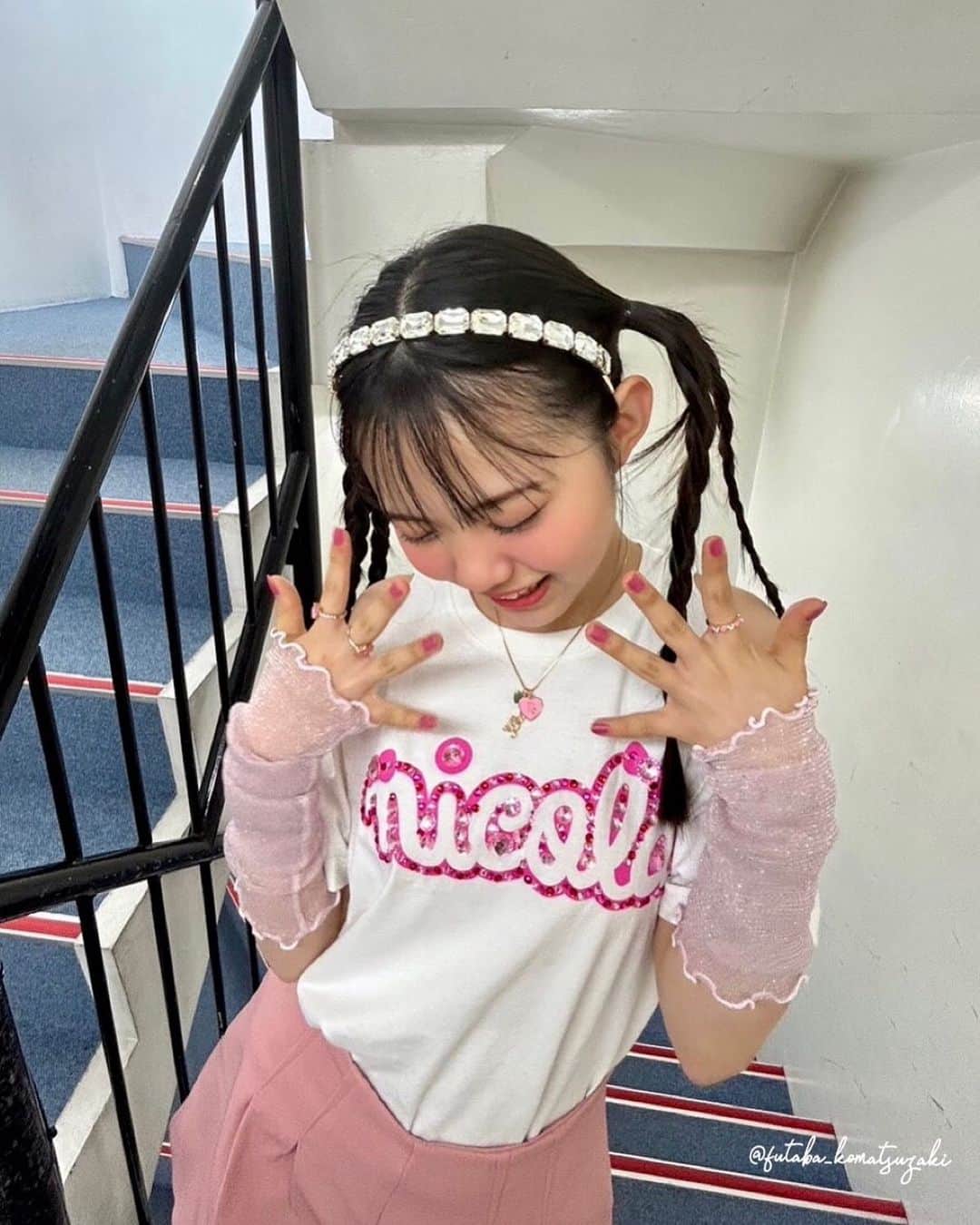 小松崎ふたばさんのインスタグラム写真 - (小松崎ふたばInstagram)「🌱 キラキラニコラTシャツ〜💖 ニコ☆フェス500名ランウェイ ...