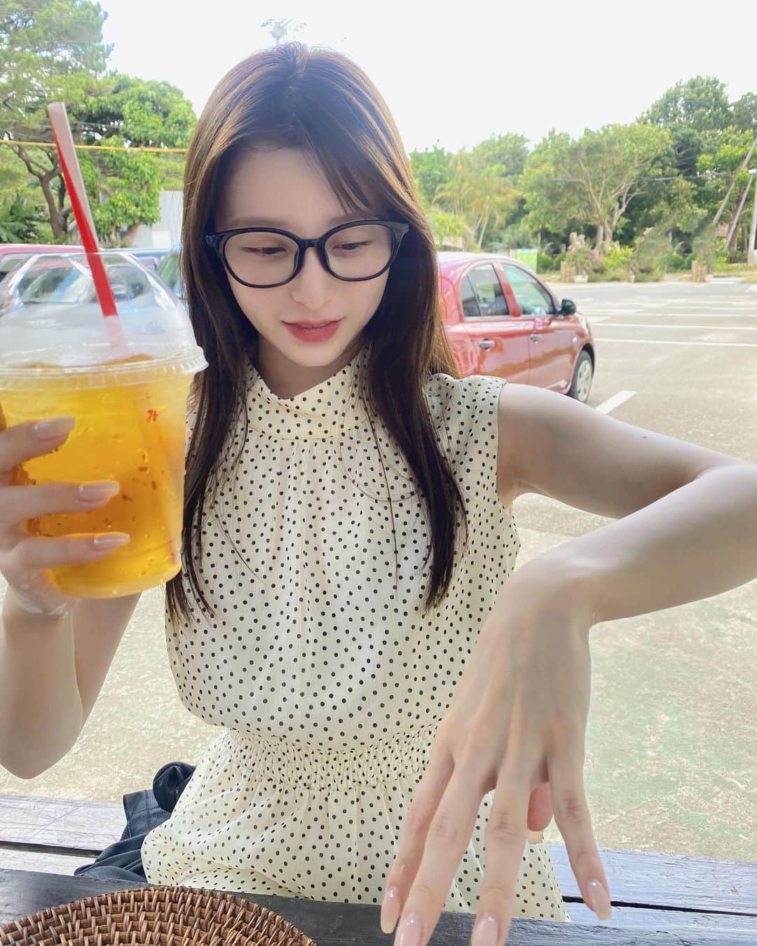 renさんのインスタグラム写真 - (renInstagram)「・ ・ #れんの服 展示会でオーダーしてたワンピを やっと着れました🧁☁️💛 @naturalbeautybasic ...