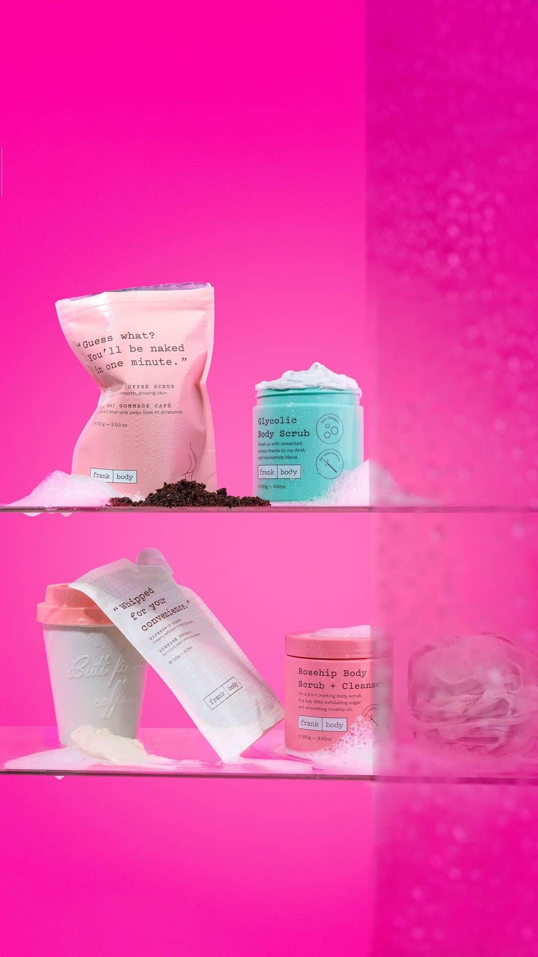 frank bodyさんのインスタグラム動画 - (frank bodyInstagram)「Talk about shower goals ...