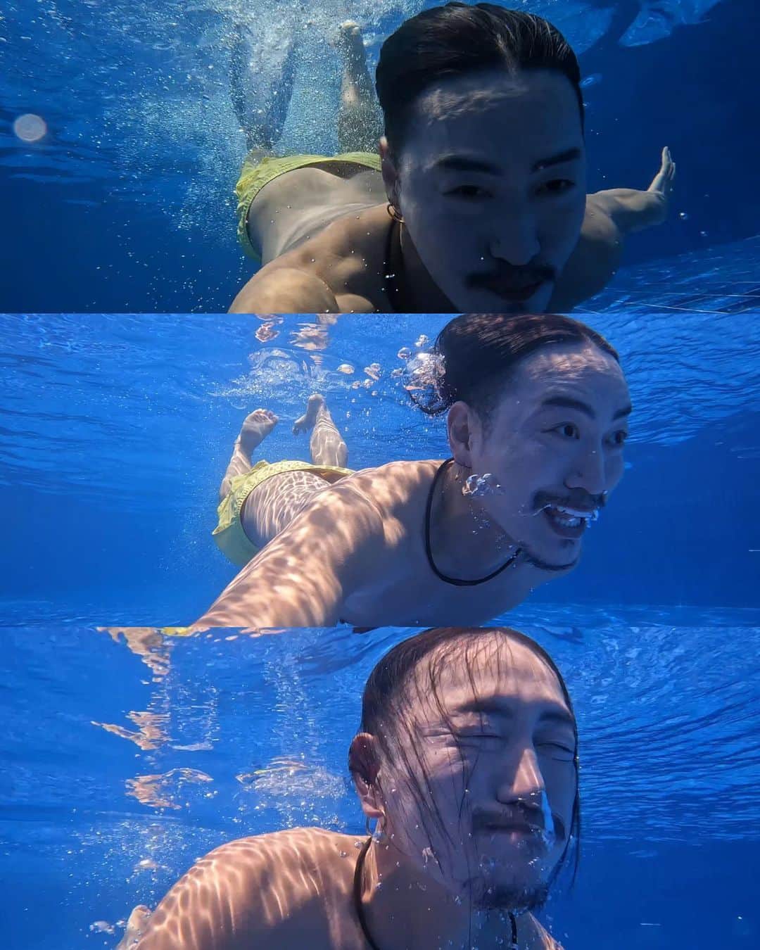 JunJunさんのインスタグラム写真 - (JunJunInstagram)「. チェジュ島🏝️🍊☀️😎 自然に囲まれたプール最高でした🌿 YouTubeも撮ったのでまたアップします🙋🏿‍♂️ ...