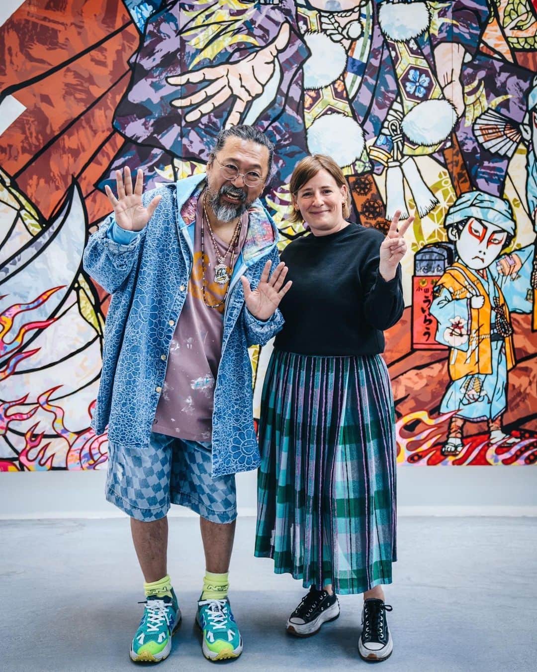 村上隆さんのインスタグラム写真 - (村上隆Instagram)「With team @gagosian in front of the ...