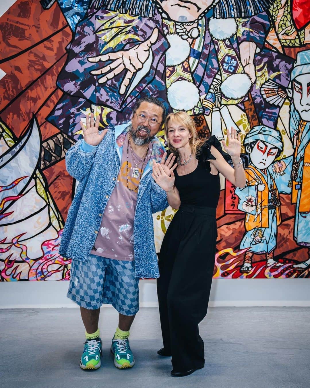 村上隆さんのインスタグラム写真 - (村上隆Instagram)「With team @gagosian in front of the ...