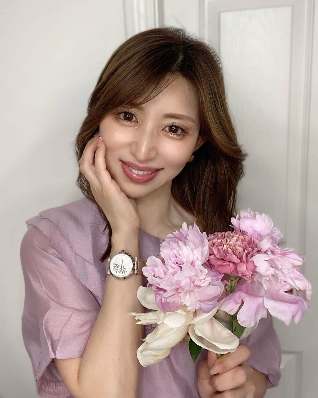 sachi♡さんのインスタグラム写真 - (sachi♡Instagram)「♡ こんばんは🌙 ピンクでコーディネート🌸 『オリビア・バートン ...