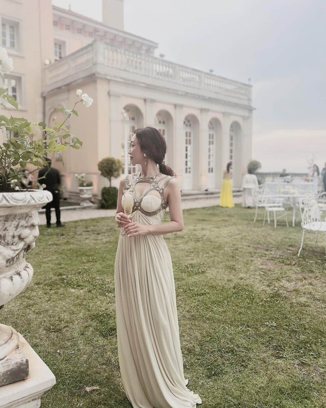 神崎恵さんのインスタグラム写真 - (神崎恵Instagram)「・ 2日目。 夜のGala Dinner。 Gala dress ...