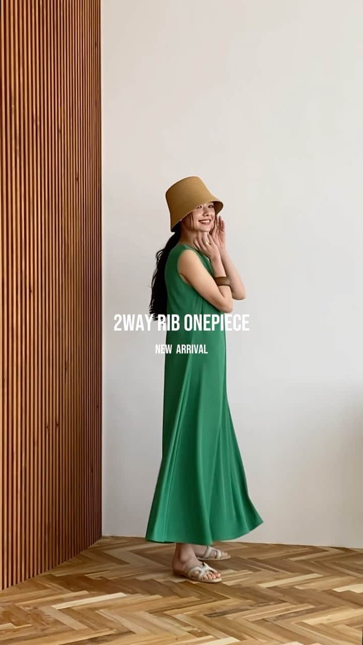 titivateさんのインスタグラム動画 - (titivateInstagram)「【NEW ARRIVAL】 🏷#前後2wayリブワンピース 品番：ABXN1546 カラー展開：ピンク ...