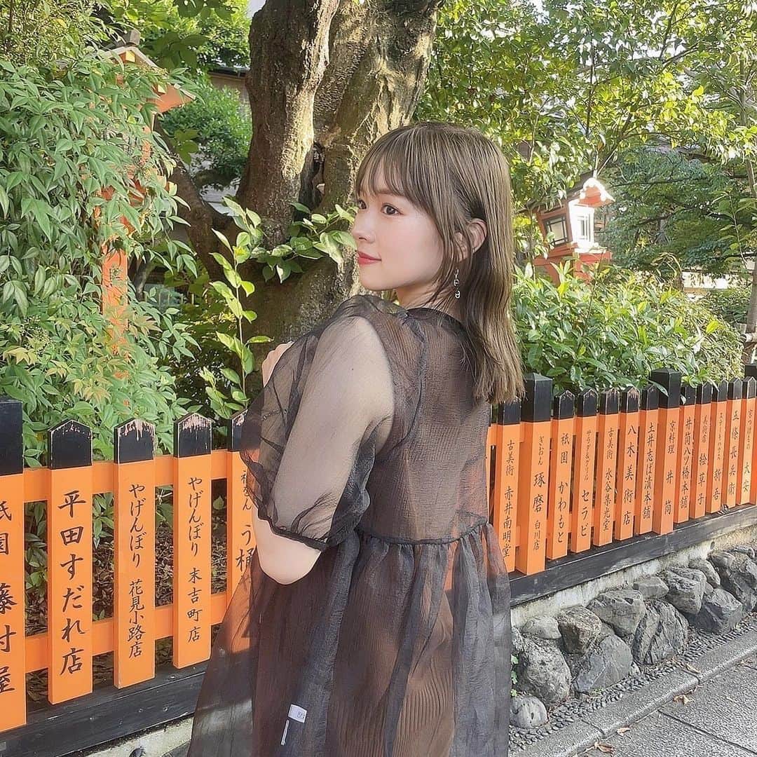 橋本紗奈さんのインスタグラム写真 - (橋本紗奈Instagram)「今回の京都用に服買った🤍 . . . 今日はとても暑かった日だったねー🌼 ...