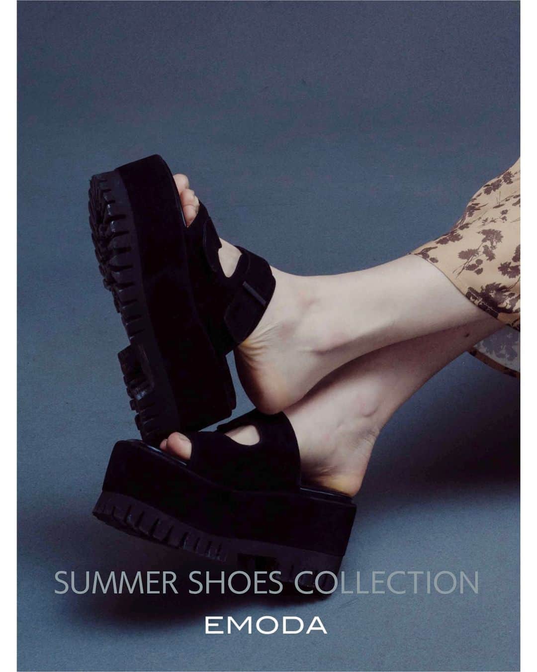 EMODAさんのインスタグラム写真 - (EMODAInstagram)「ㅤㅤㅤㅤㅤ Summer shoes collection ㅤㅤㅤ ・DOUBLE BELT TANK SANDAL ...