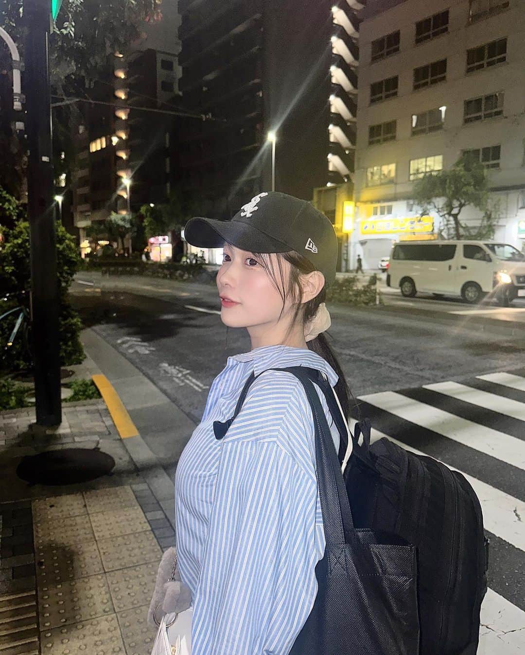 ぷうたんさんのインスタグラム写真 - (ぷうたんInstagram)「大荷物すぎる😶‍🌫️👜 リュック新鮮でしょ〜！」6月14日 22時17分 ...