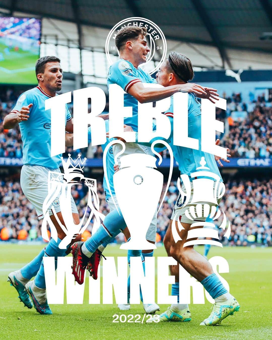 マンチェスター・シティFCさんのインスタグラム写真 - (マンチェスター・シティFCInstagram)「🏆 𝗞𝗘𝗬 𝗠𝗢𝗠𝗘𝗡𝗧𝗦 🏆 ...