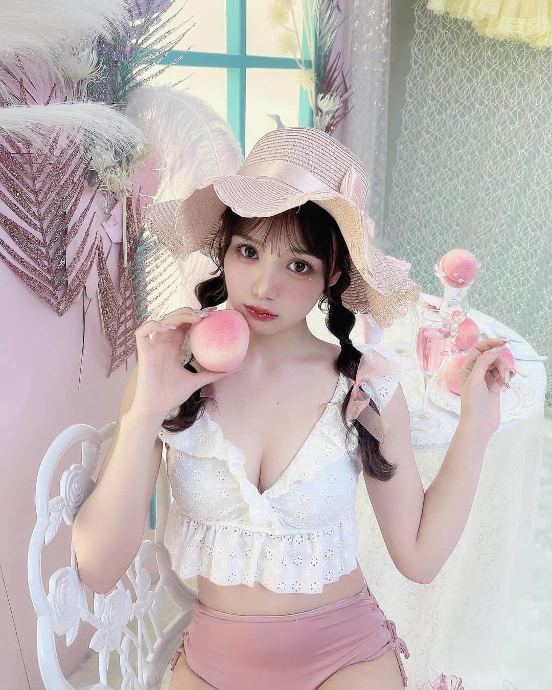 古澤里紗さんのインスタグラム写真 - (古澤里紗Instagram)「LARME 057 👒🎀💕'' . . . 今月のラルムさんに載ってます~👒♩ チェキデコったの初めて🤭 嬉しいの ...
