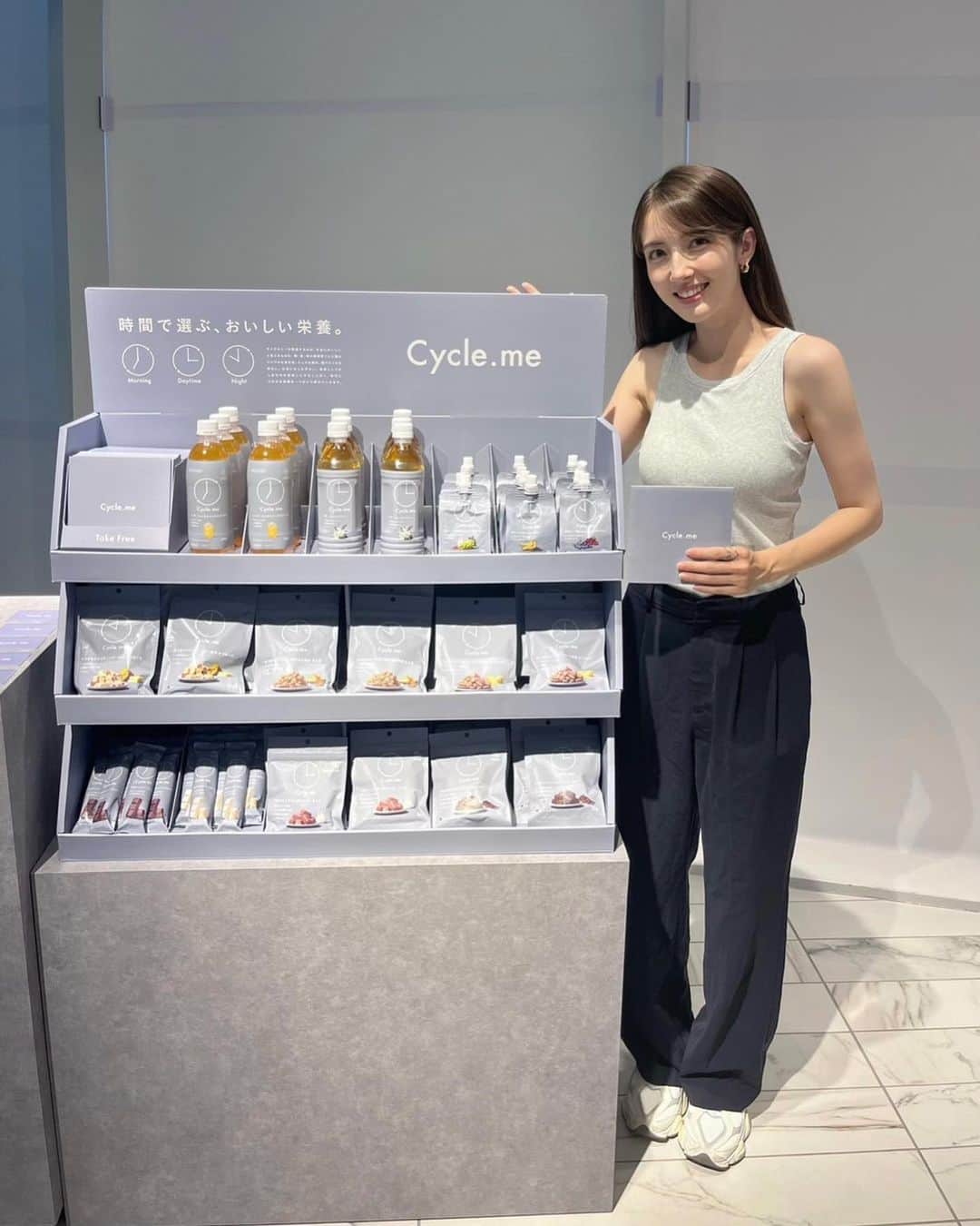 クリスティー麻里子さんのインスタグラム写真 - (クリスティー麻里子Instagram)「モデルをさせて頂いた @cycle.me_official の世界観や 新商品を先行体験できるポップ ...