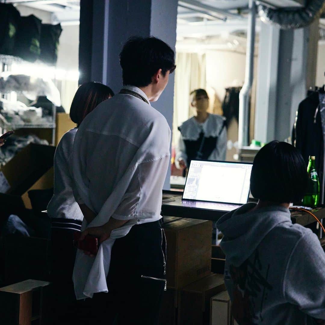 李燦雨さんのインスタグラム写真 - (李燦雨Instagram)「ACUOD by CHANU 23A/W COLLECTION LOOKBOOKの撮影の風景③ photographed ...