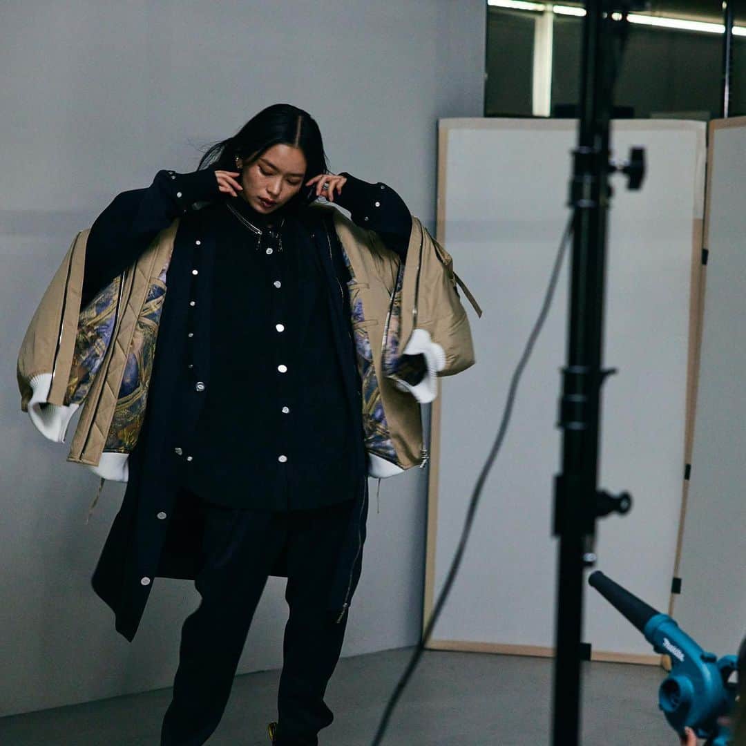 李燦雨さんのインスタグラム写真 - (李燦雨Instagram)「ACUOD by CHANU 23A/W COLLECTION LOOKBOOKの撮影の風景③ photographed ...