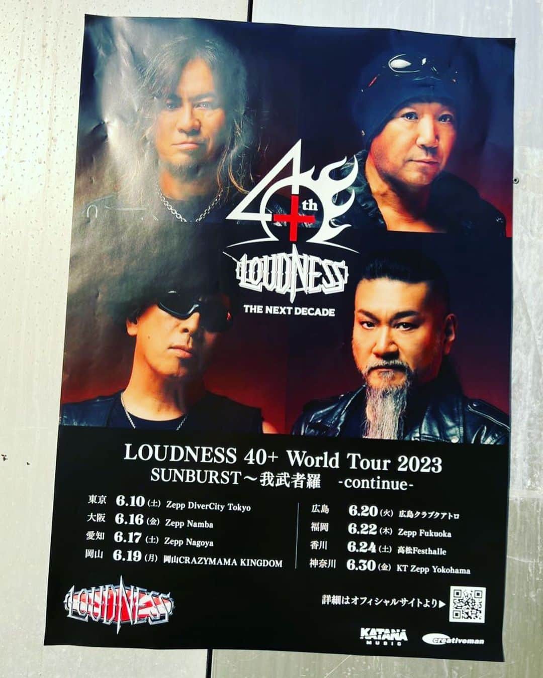 トキさんのインスタグラム写真 - (トキInstagram)「『LOUDNESS 40+ World Tour 2023 SUNBURST~我武者羅 -continue-』Zeep ...