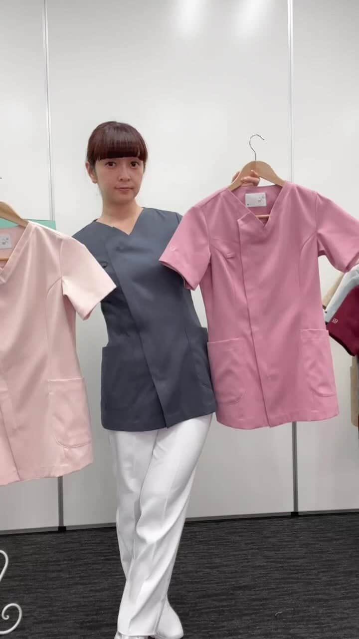 青木美沙子さんのインスタグラム動画 - (青木美沙子Instagram)「@sumisho_montblanc @instauka uka scrub study♡ メディカルウェアご紹介🎀 ...