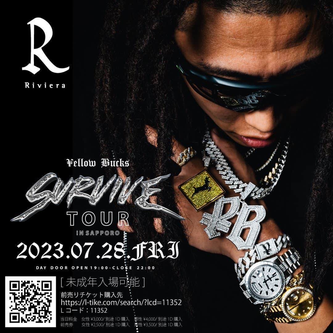 Riviera sapporoさんのインスタグラム写真 - (Riviera sapporoInstagram)「Yellow Bucks ...