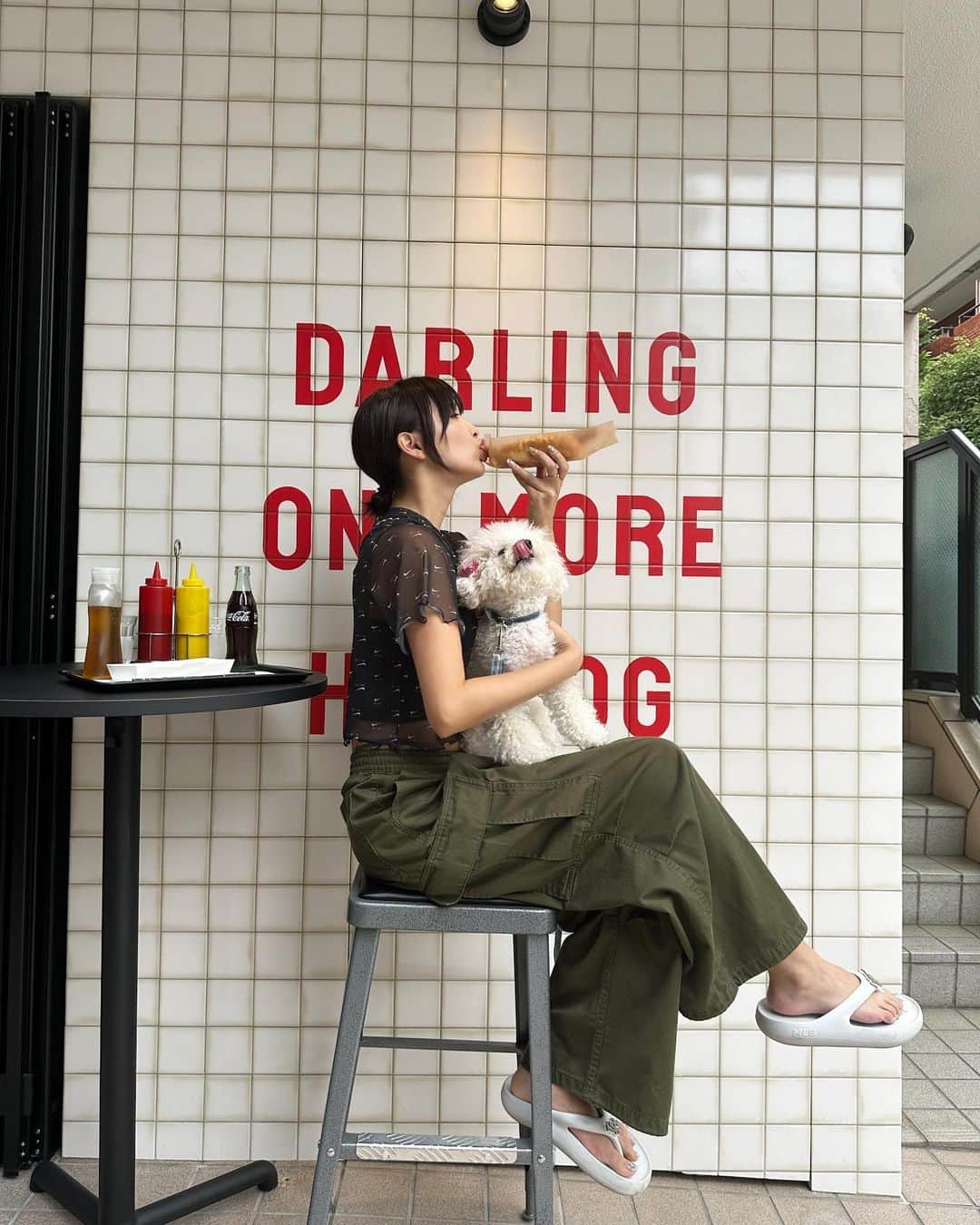 ききまるさんのインスタグラム写真 - (ききまるInstagram)「お散歩🌭🐶 . . 表参道までお散歩💓 . @dondonfarm に ...