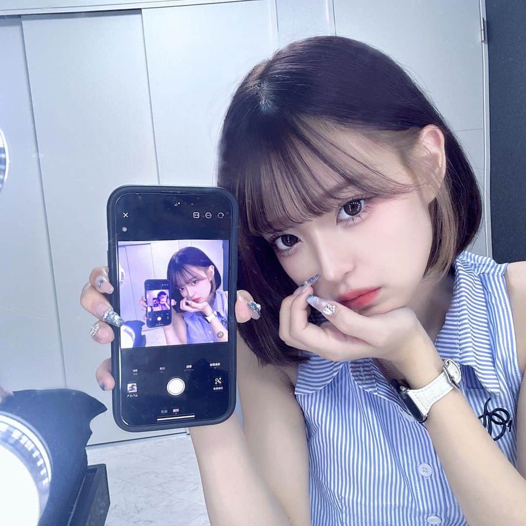 MINAMIさんのインスタグラム写真 - (MINAMIInstagram)「. 初ブリーチ #フェイスフレーミング 🩵🩵🩵」6月21日 18 ...