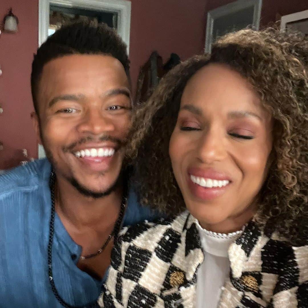 ケリー・ワシントンさんのインスタグラム写真 ケリー・ワシントンinstagram 「b T S Behind The Selfie 🤳