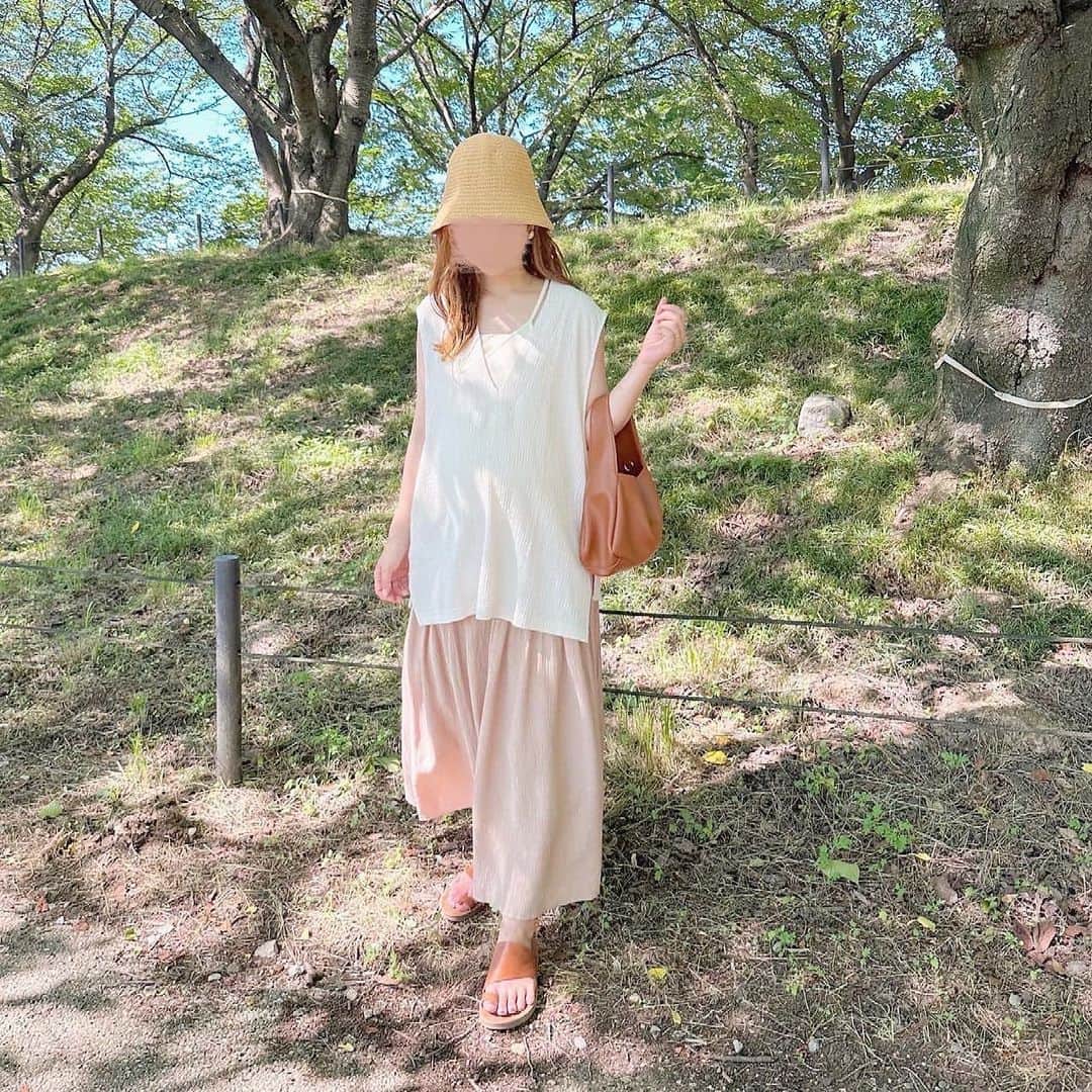 chocoさんのインスタグラム写真 - (chocoInstagram)「** ㅤㅤㅤㅤㅤㅤㅤㅤㅤㅤㅤㅤㅤ #ootd ㅤㅤㅤㅤㅤㅤㅤㅤㅤㅤㅤㅤㅤ 紫陽花みに行った日のコーデ💠 ...