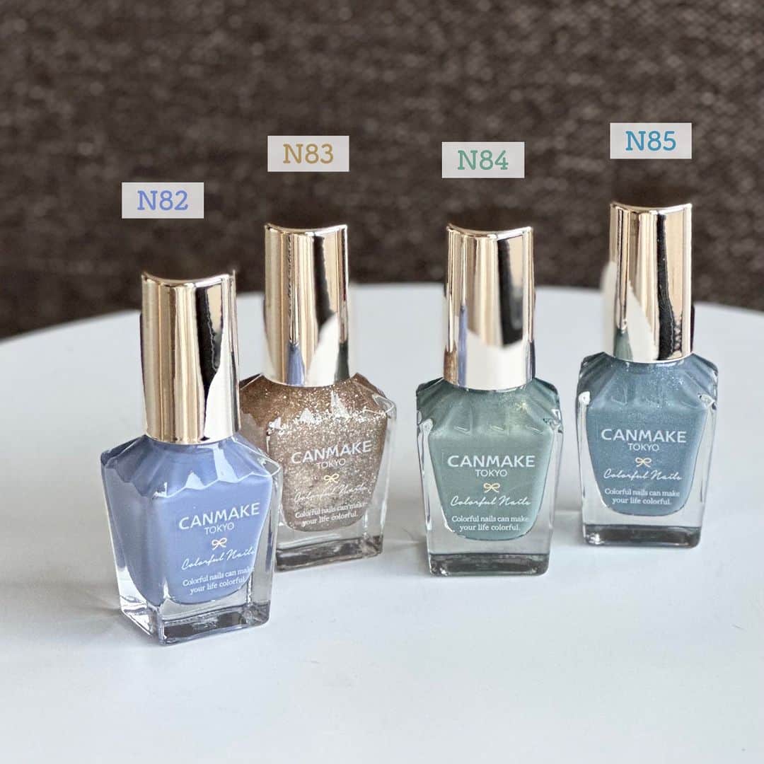 MAQUIA ONLINEさんのインスタグラム写真 - (MAQUIA ONLINEInstagram)「【#キャンメイク】カラフルネイルズ夏の新作は「空模様」を表した全4色🌤☔️ ...