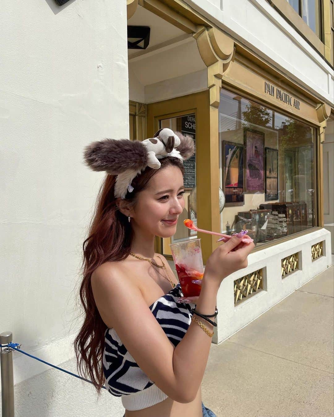 UKAさんのインスタグラム写真 - (UKAInstagram)「あつすぎーんの🥵🥰🙏🏼 マリオのウォーターショーが メディア限定公開してて開始時間秘密ってことで 50分くらい炎天下の中待って ...