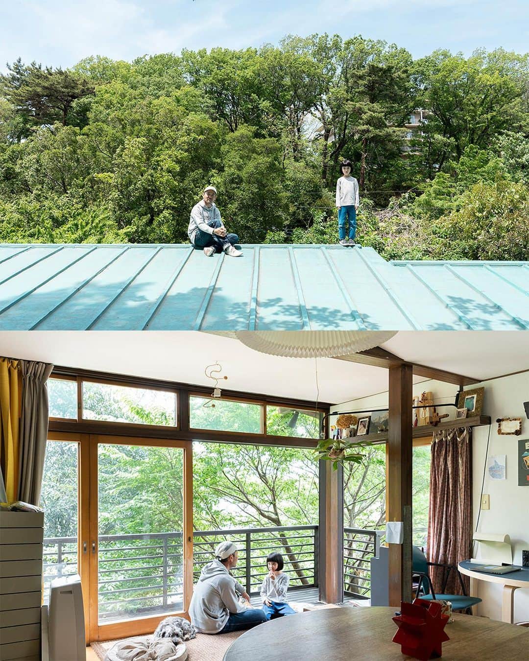 ZERO-CUBE+FUNさんのインスタグラム写真 - (ZERO-CUBE+FUNInstagram)「. 東京23区にある、木々に囲まれたツリーハウスさながらの家。 自然が一望でき、東京に ...