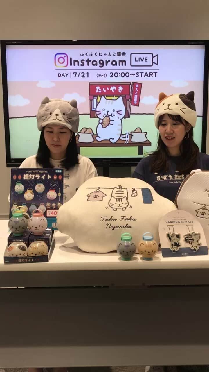 HAPiNSさんのインスタグラム動画 - (HAPiNSInstagram)「第35回 #ふくふくにゃんこ集会 プレゼントキャンペーン参加ありがとうございました！ 8月1日スタートの アイス ...