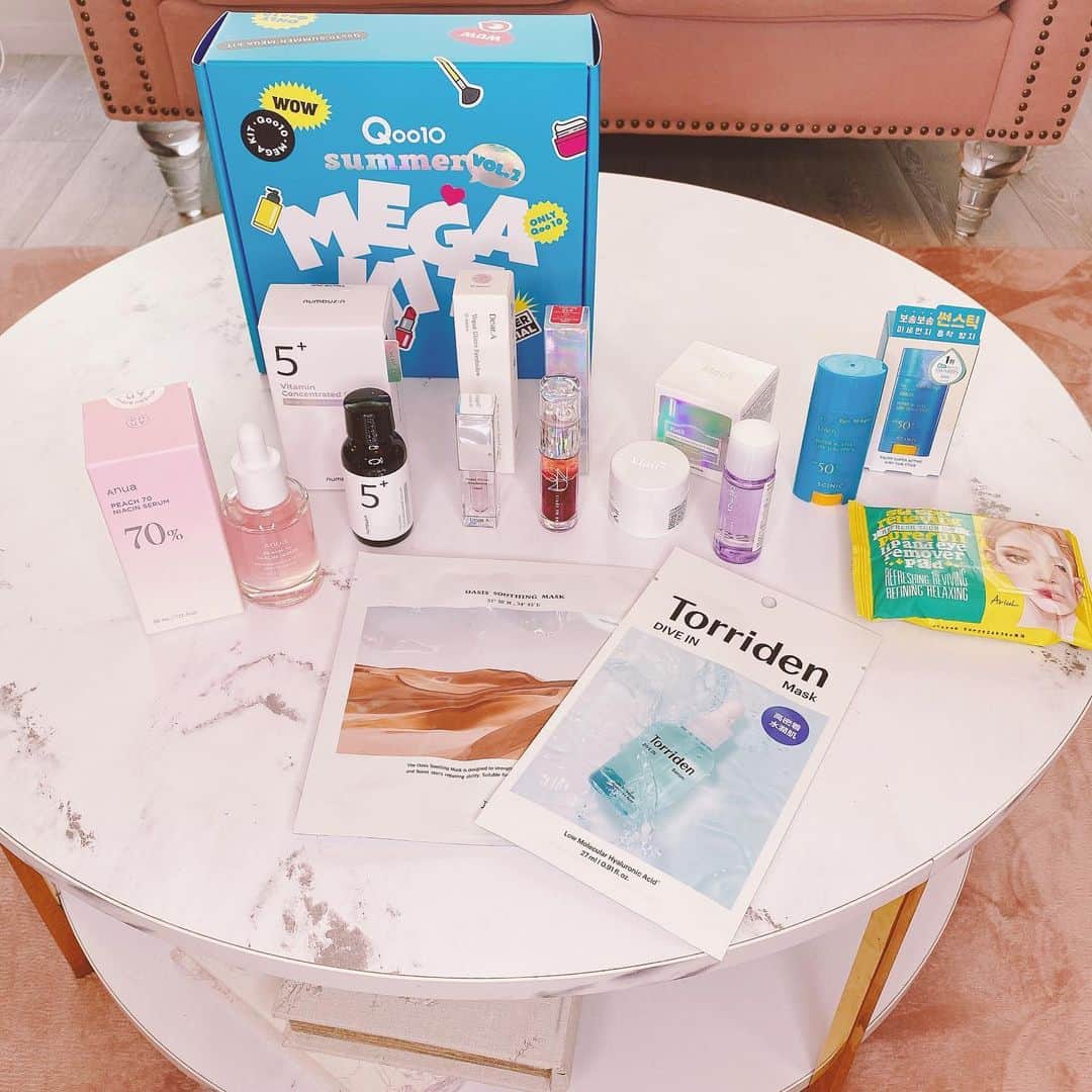 伊藤芽衣さんのインスタグラム写真 - (伊藤芽衣Instagram)「【Qoo10 Mega Kit 2023 Vol.2】を ご提供いただきました♡ ⁡ @qoo10.official さま ...