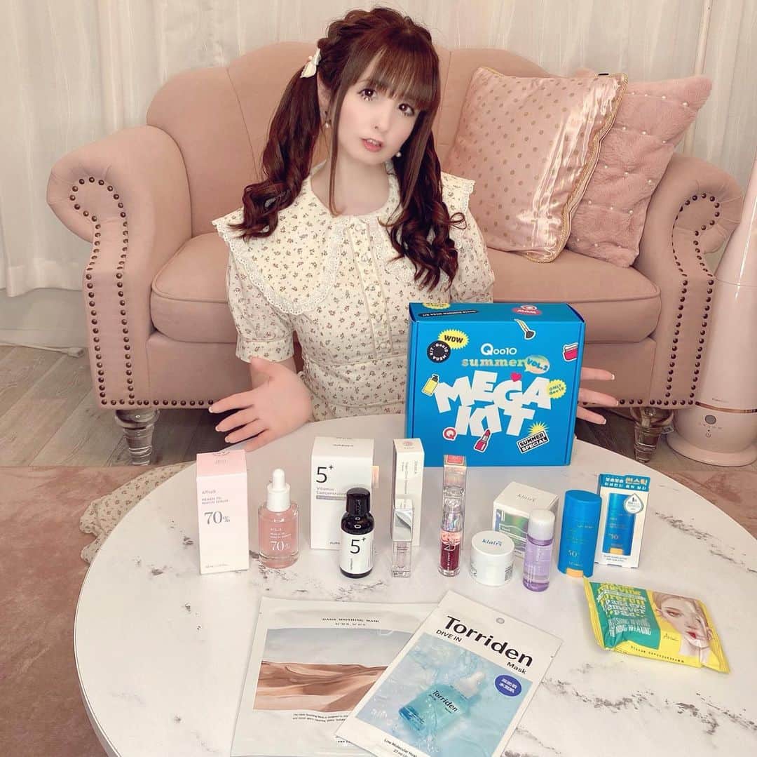 伊藤芽衣さんのインスタグラム写真 - (伊藤芽衣Instagram)「【Qoo10 Mega Kit 2023 Vol.2】を ご提供いただきました♡ ⁡ @qoo10.official さま ...