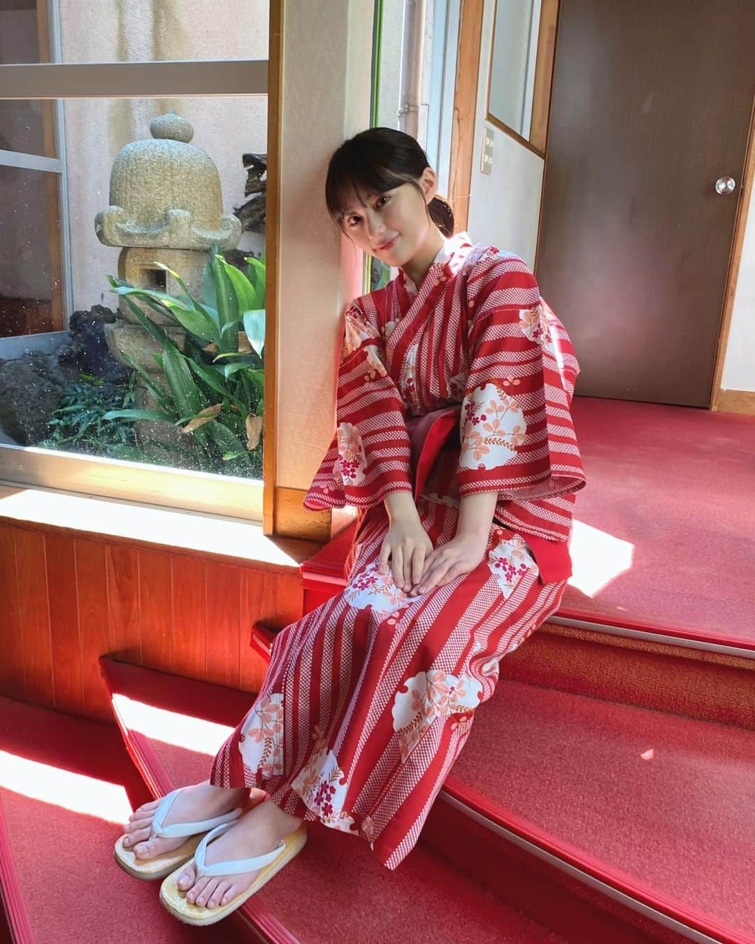 田中美久さんのインスタグラム写真 - (田中美久Instagram)「旅館♡ BUBKAの撮影で江ノ島の旅館に行きました♡楽しかった！ いつかプライベートで泊まりたいなぁ〜。浴衣似合ってますか ...