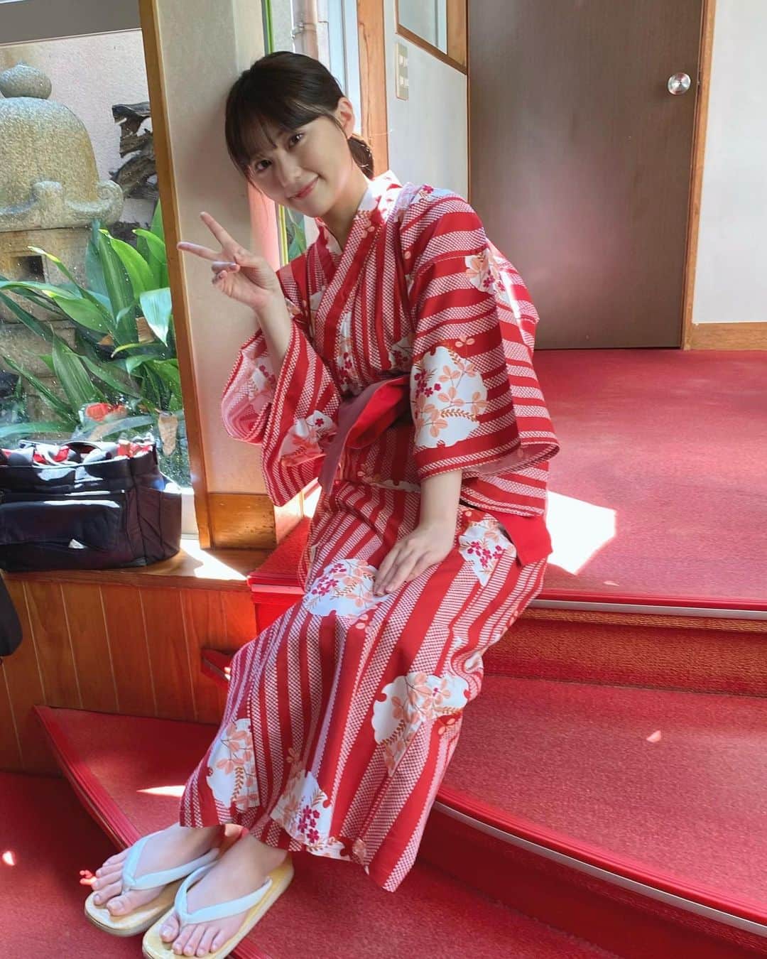 田中美久さんのインスタグラム写真 - (田中美久Instagram)「旅館♡ BUBKAの撮影で江ノ島の旅館に行きました♡楽しかった！ いつかプライベートで泊まりたいなぁ〜。浴衣似合ってますか ...