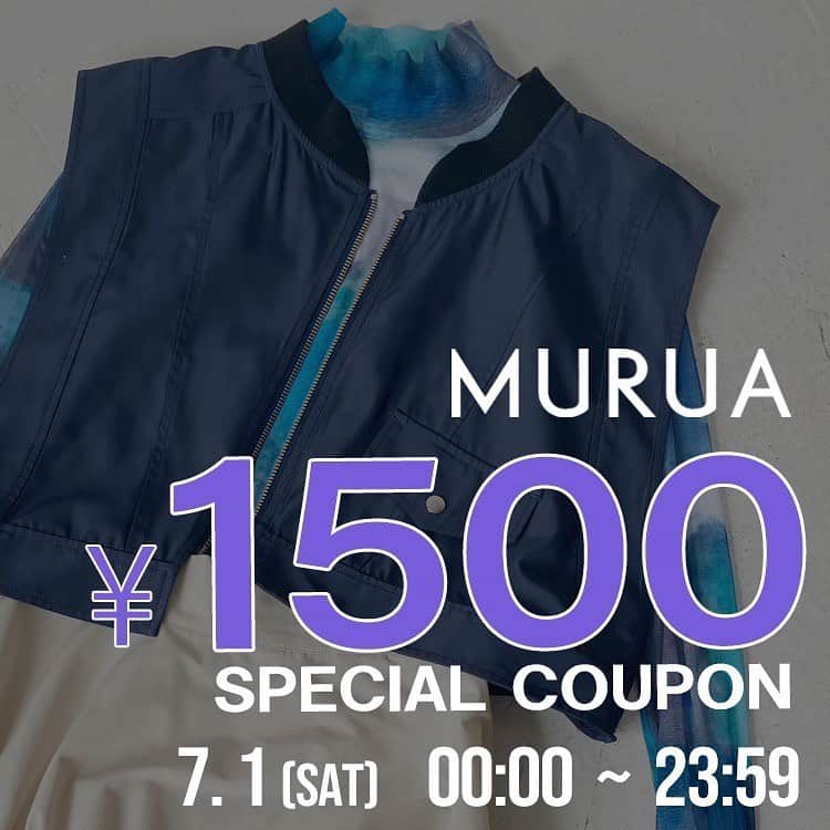 MURUAさんのインスタグラム写真 - (MURUAInstagram)「--ZOZOTOWN NEWS-- ㅤㅤㅤ 只今よりZOZOTOWNにて¥1,500 OFF クーポンプレゼント🎁 ...