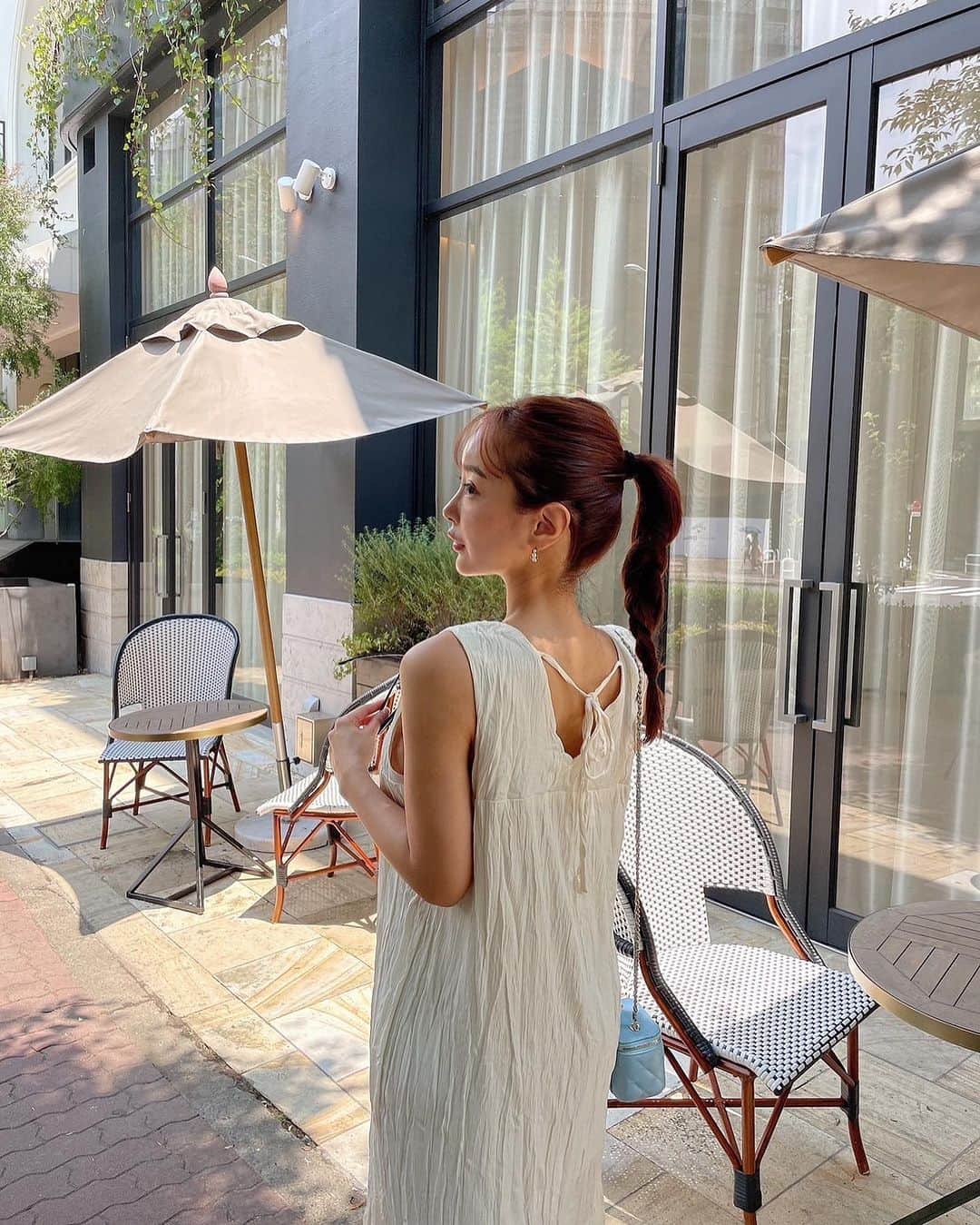 佐野友妃子さんのインスタグラム写真 - (佐野友妃子Instagram)「主役級ワンピース👗をGET🤍 @classicalelf_official きゅんなバックリボンもお気に入りポイント ...