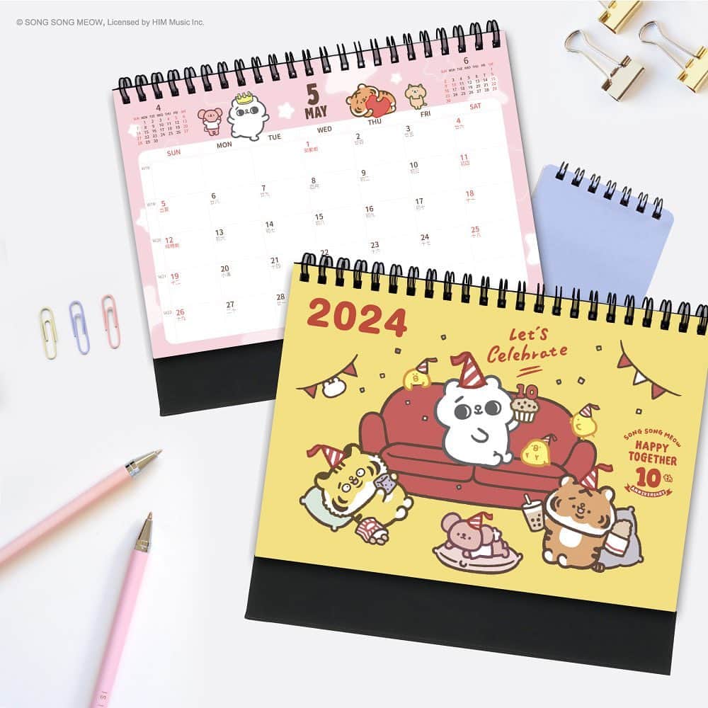 爽爽貓 by SECONDさんのインスタグラム写真 - (爽爽貓 by SECONDInstagram)「爽爽的²⁰²⁴ 可以準備起來了（開始規劃連假要去哪裡玩）2024日誌和桌曆都先幫你準備 ...