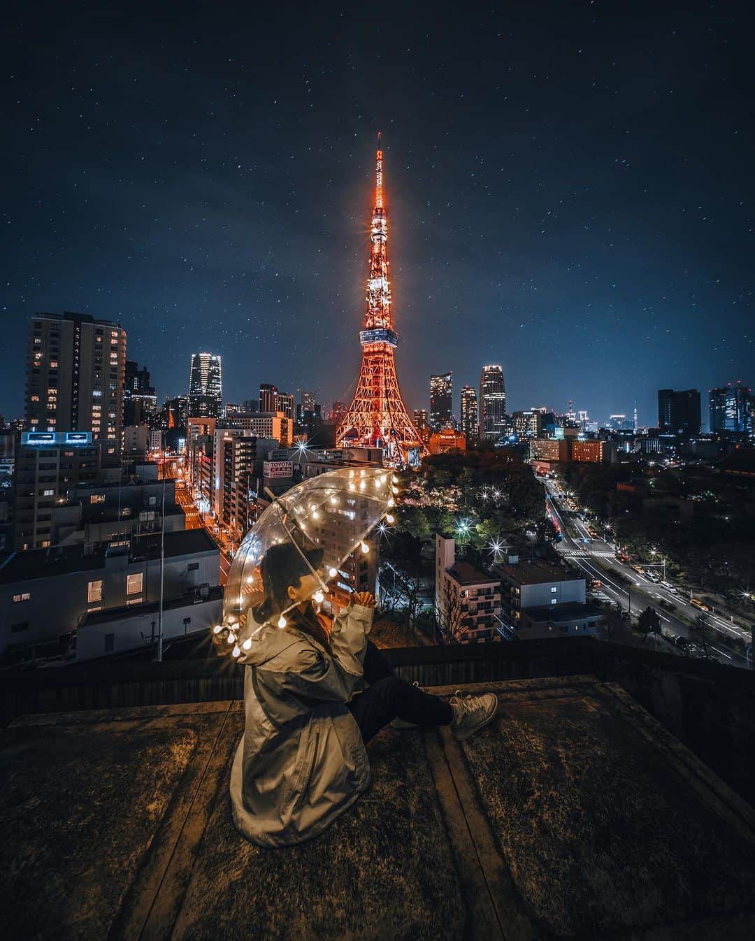 R̸K̸さんのインスタグラム写真 - (R̸K̸Instagram)「The Star festival w/ Tokyo tower.」7月 ...