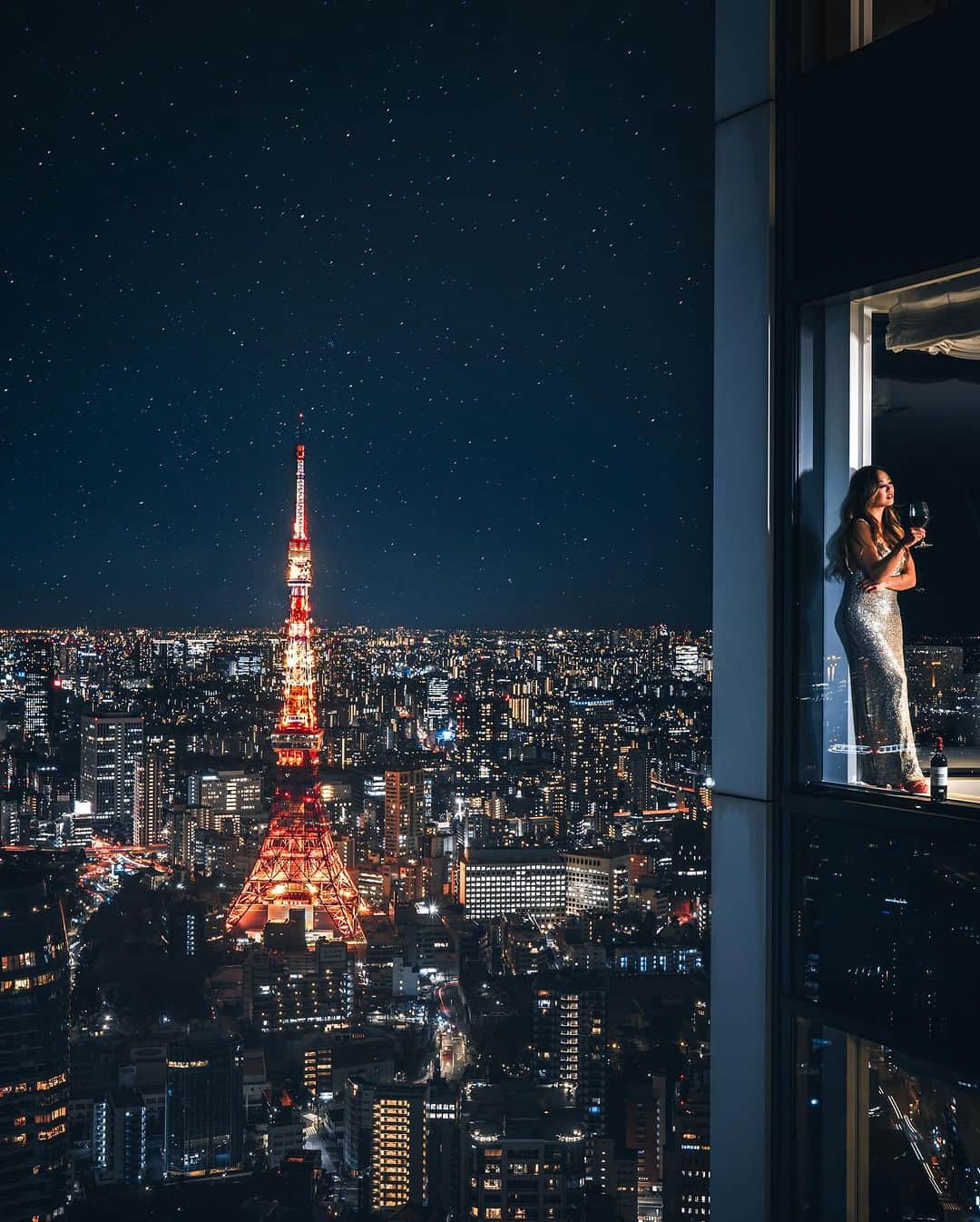 R̸K̸さんのインスタグラム写真 - (R̸K̸Instagram)「The Star festival w/ Tokyo tower.」7月 ...