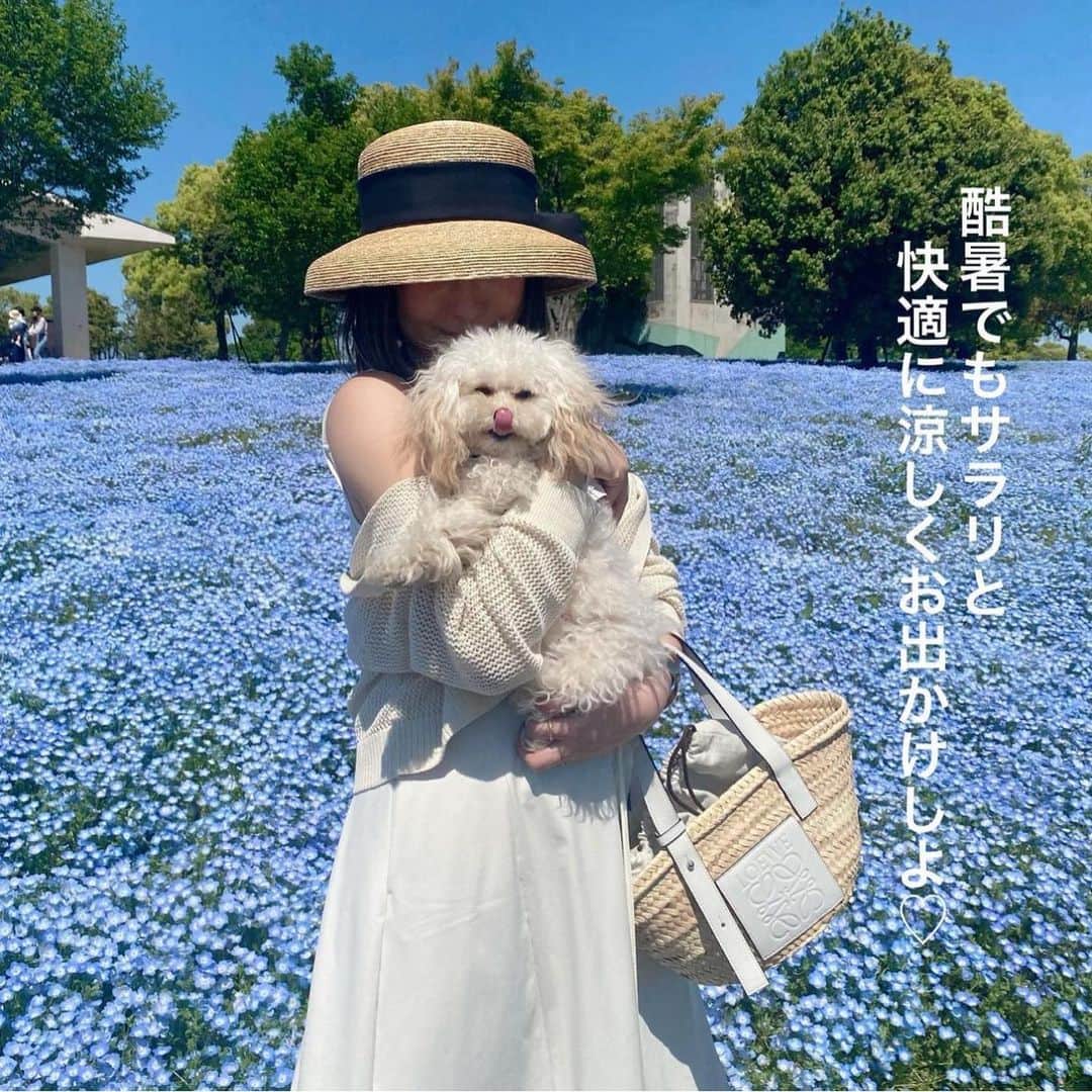 4yuuu!さんのインスタグラム写真 - (4yuuu!Instagram)「酷暑☀️も着やすい‼️ UNIQLOワンピース👗 今回は、 @rococo39 さんの投稿をお借りしてご紹介します ...