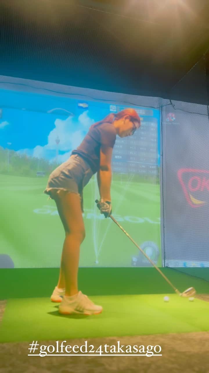 岩田亜矢那さんのインスタグラム動画 - (岩田亜矢那Instagram)「@golfeed24_takasago オープンおめでとうございます‼️ @mai_.golf @mebachiko ...
